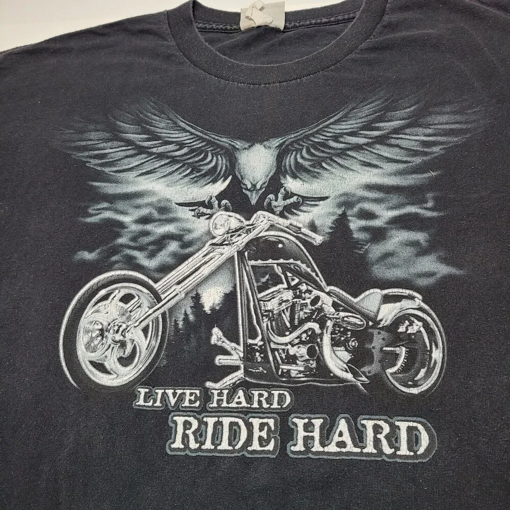 Unbranded | Shirts | National Heritage Live Free Ride Hard Motorcycle ...